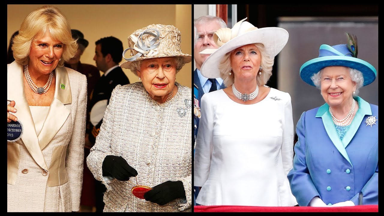 QUEEN CAMILLA vs Queen Elizabeth dress style similarities - YouTube
