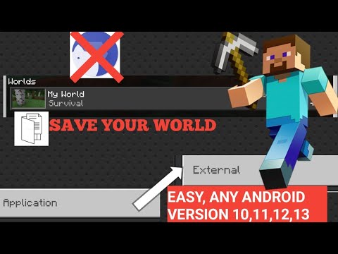 how to save world in minecraft bedrock and pocket edition | 100% ...