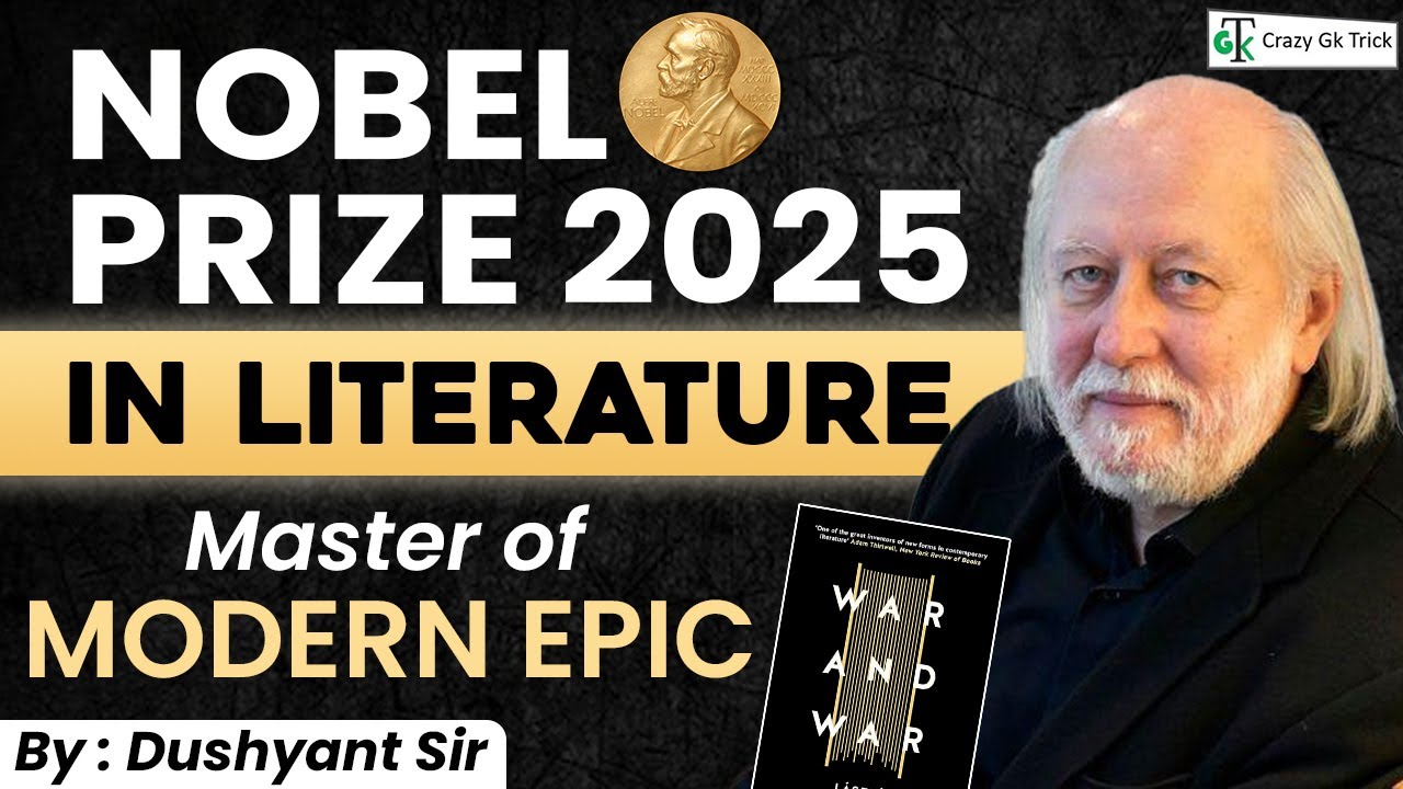 Literature Nobel Prize 2025 Explained | László Krasznahorkai | Crazy GkTrick | Dushyant Sir ...