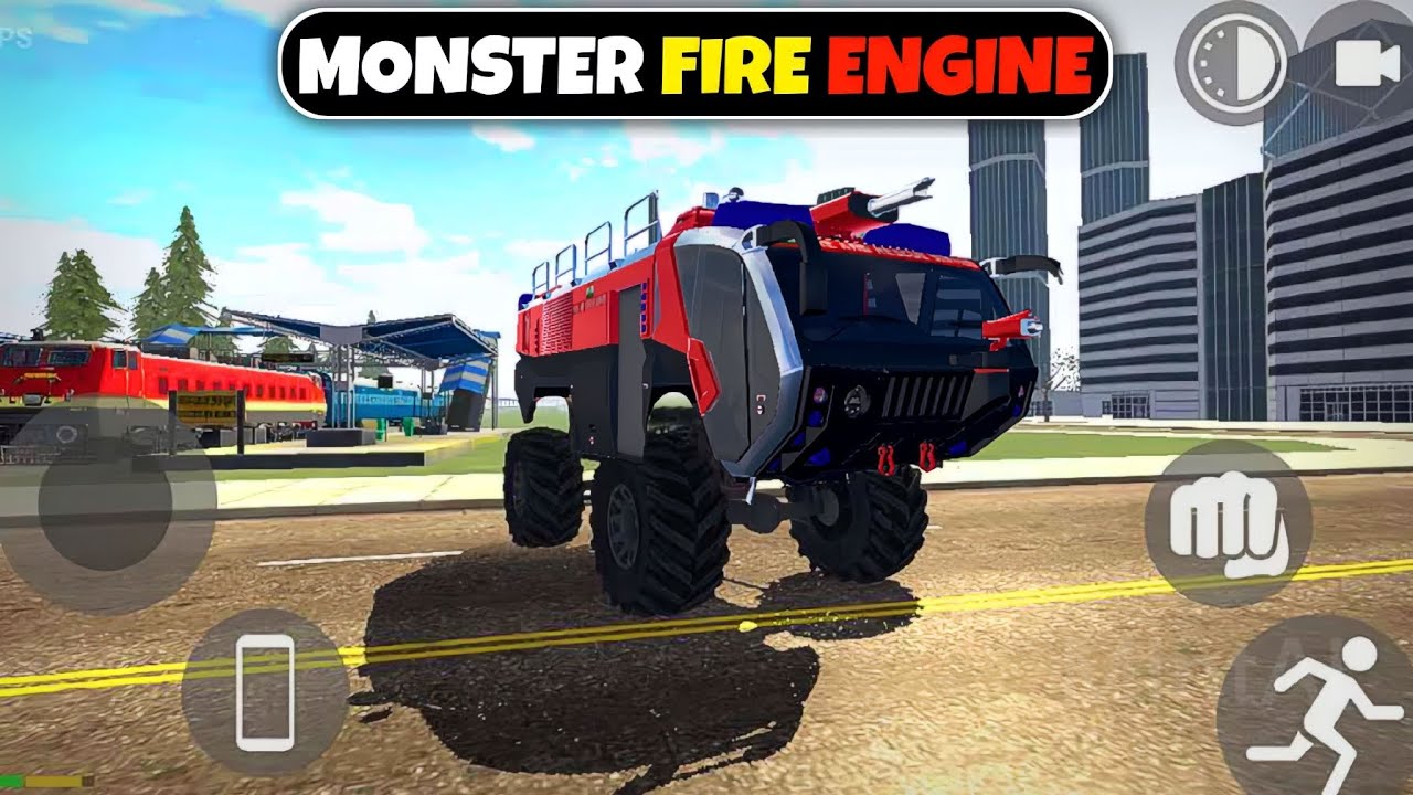 🤫MONSTER FIRE ENGINE 🤑आ गया Indian bike driving 3D|| Indian bike ...