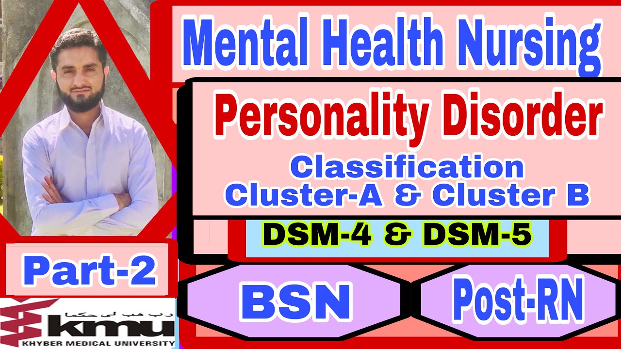 PERSONALITY DISORDERS{Part-2(Mental Health Nursing)[Cluster A & Cluster ...