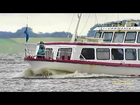 GERMANIA Seebestattungen Begräbnisschiff Burial Boat Emden