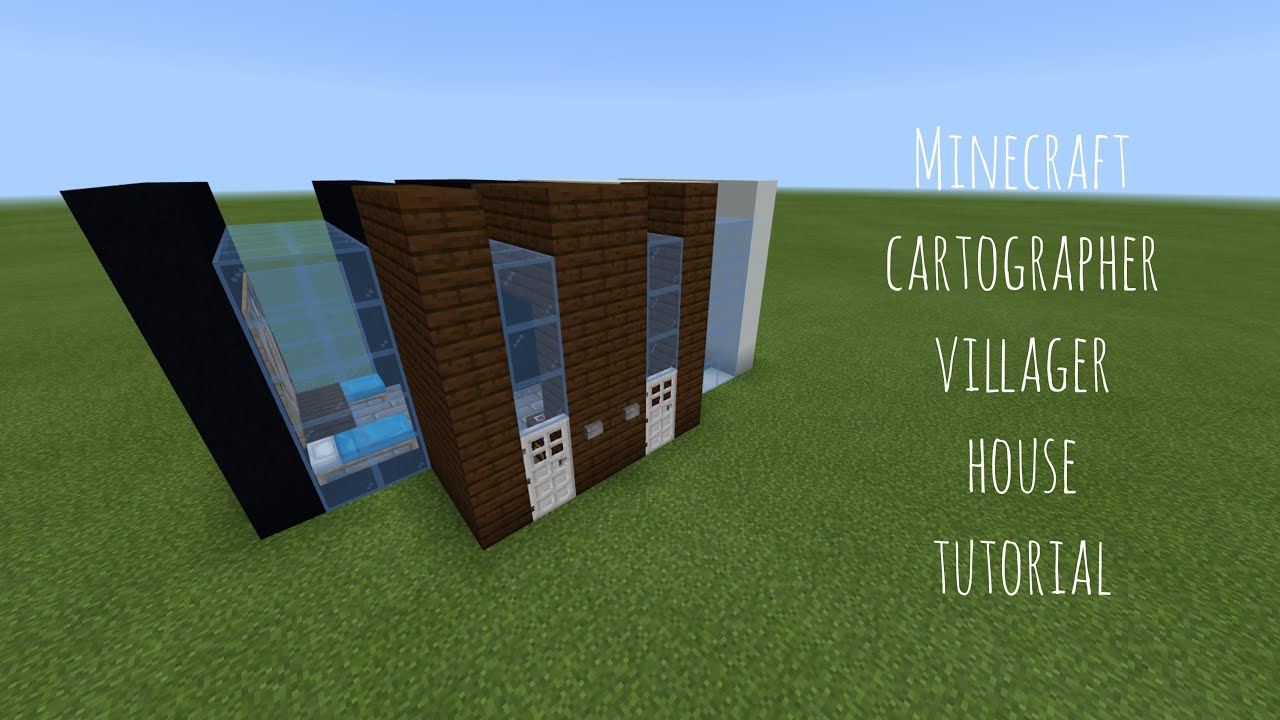 Minecraft Modern Cartographer Villager House Tutorial! - YouTube