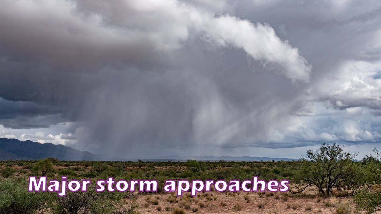 Time lapse storm clouds over Weaver Mts/boondock camp/Congress AZ/RV ...