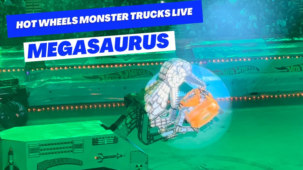 Monster Truck Destruction - Megasaurus - Hot Wheels Monster Truck Live ...