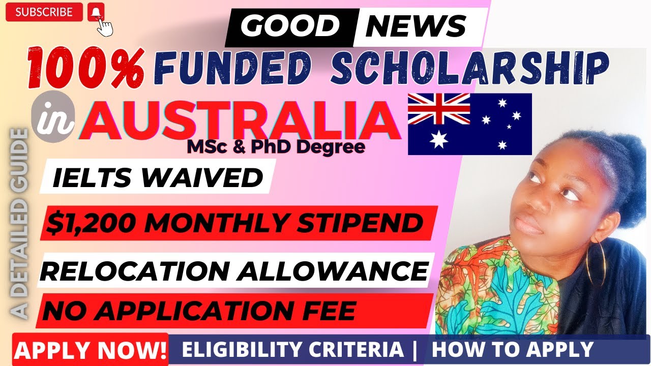 STUDY IN AUSTRALIA FOR FREE + MONTHLY STIPEND + RELOCATION ALLOWANCE ...