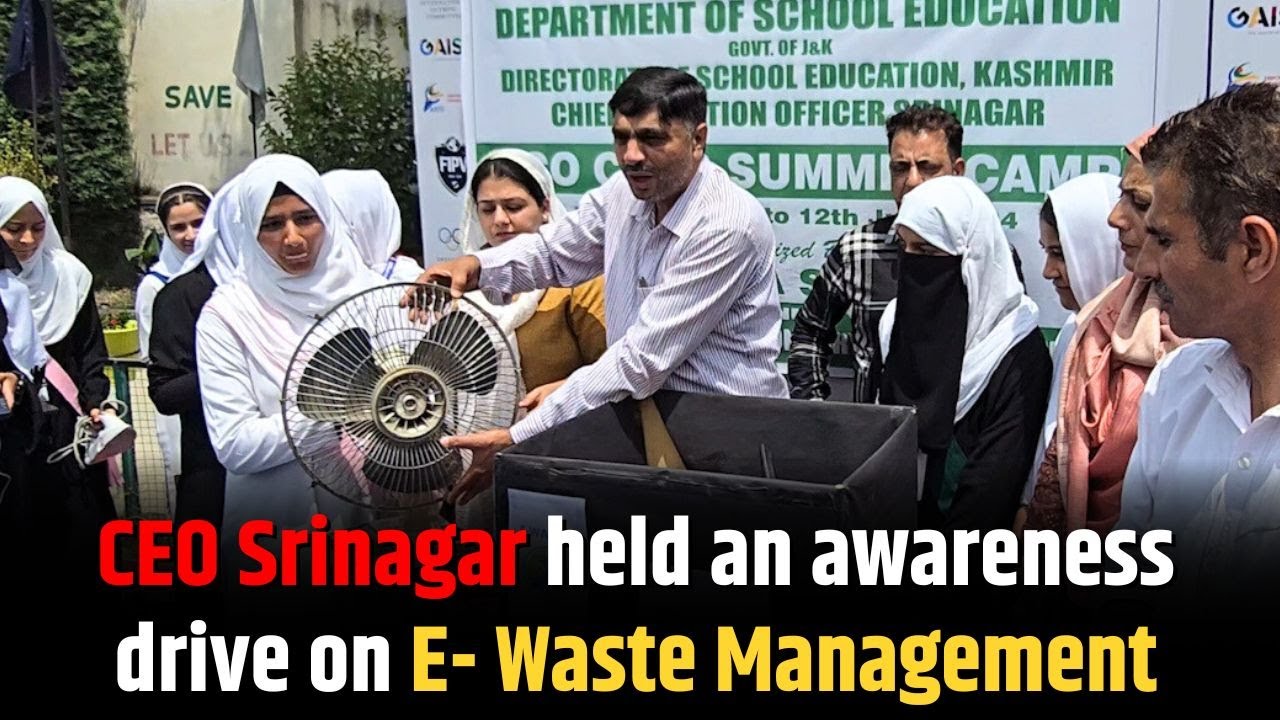 CEO Srinagar Hamid Fani collects E-Waste - YouTube