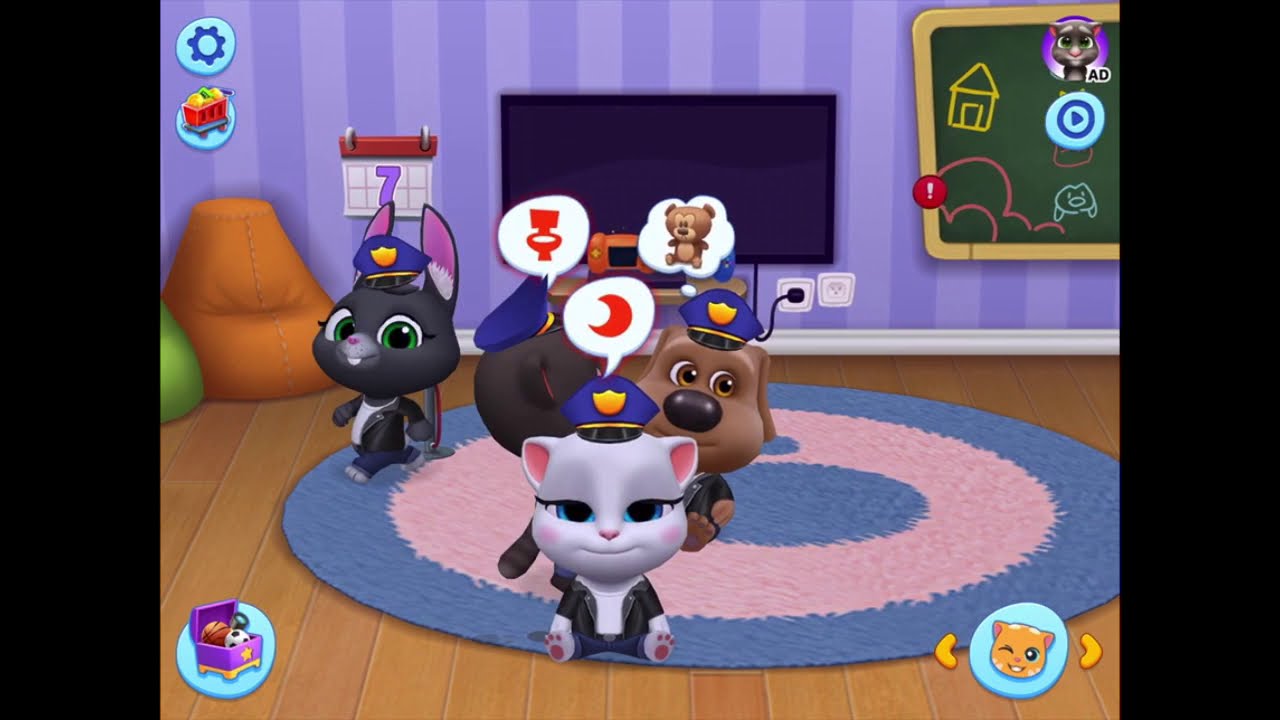 Gameplay skating and snake ladder with my talking Tom and friends - YouTube