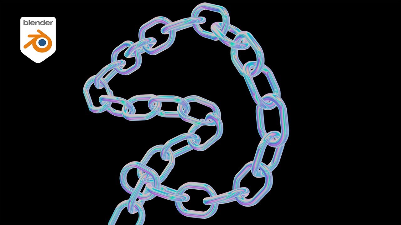 how to make chain link in blender - YouTube