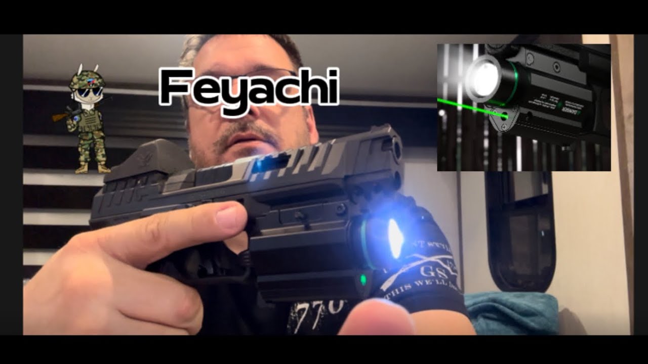 Review - Feyachi LF-68 Green Laser Light Combo @feyachi_official - YouTube