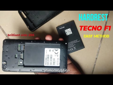 How to hard reset Tecno F1 | Unlock Tecno F1 - YouTube