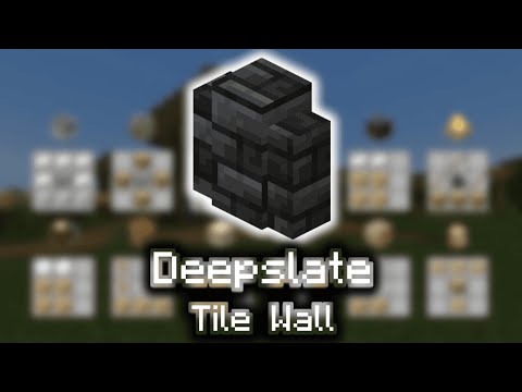 Deepslate Tile Wall (Minecraft) - YouTube