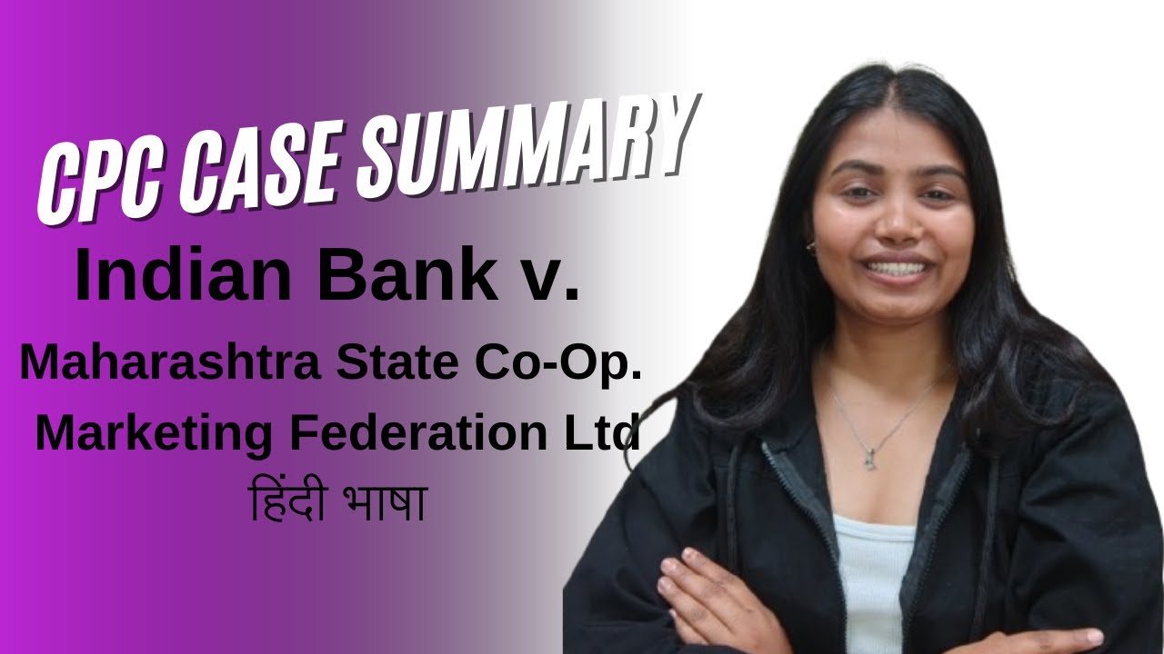 CPC Indian Bank v. Maharashtra State Co-Op. Marketing Federation Ltd ...