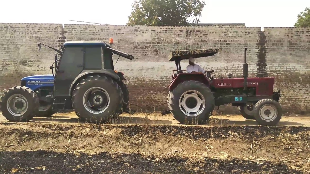 Hmt 7511 vs sonalika 90 rx - YouTube