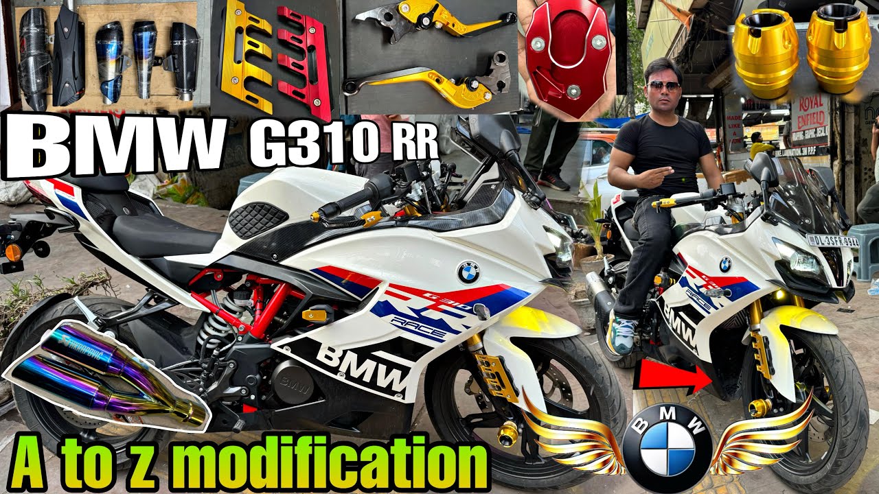 bmw g310rr modified | BMW G310 rr Full Exhaust System 🔥| Apache rr 310 ...