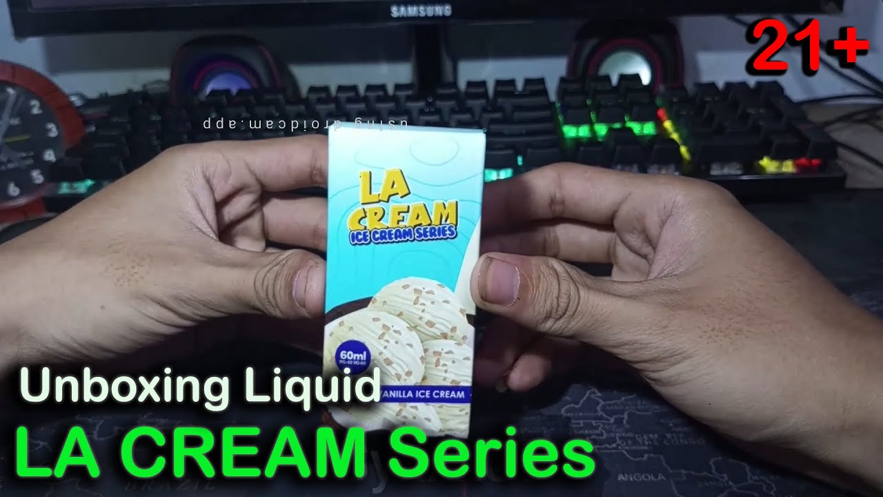 UNBOXING LIQUID LA CREAM COCONUT VANILA ICE CREAM - YouTube