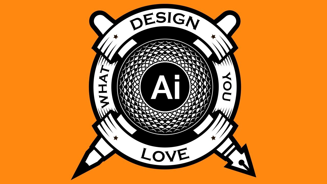 Circular Ribbon Design in Adobe Illustrator - Step-by-Step Tutorial ...