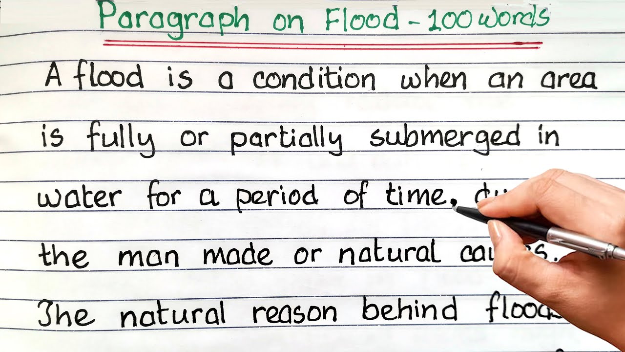 Paragraph Writing on Flood | Paragraph on Steps to Control Flood - YouTube