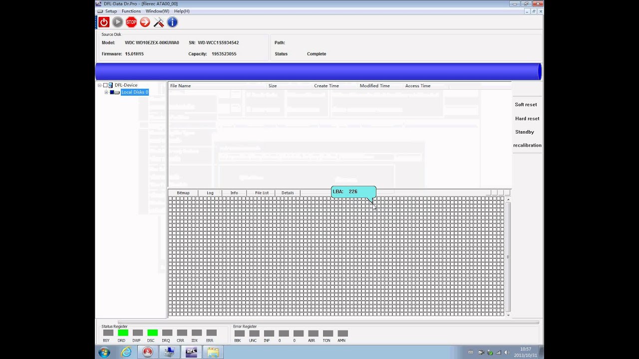 Lost MBR DBR Data Recovery by DFL-DDP Data Recovery Equipment - YouTube