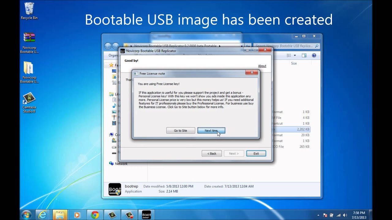 Novicorp Bootable USB Replicator - create bootable USB image and ...