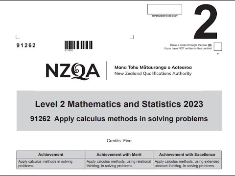 2023 NCEA Level 2 Calculus Full Walkthrough - YouTube