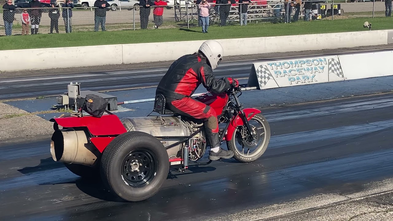 3 wheel jet powered trike Thompson Raceway Park TRP - YouTube