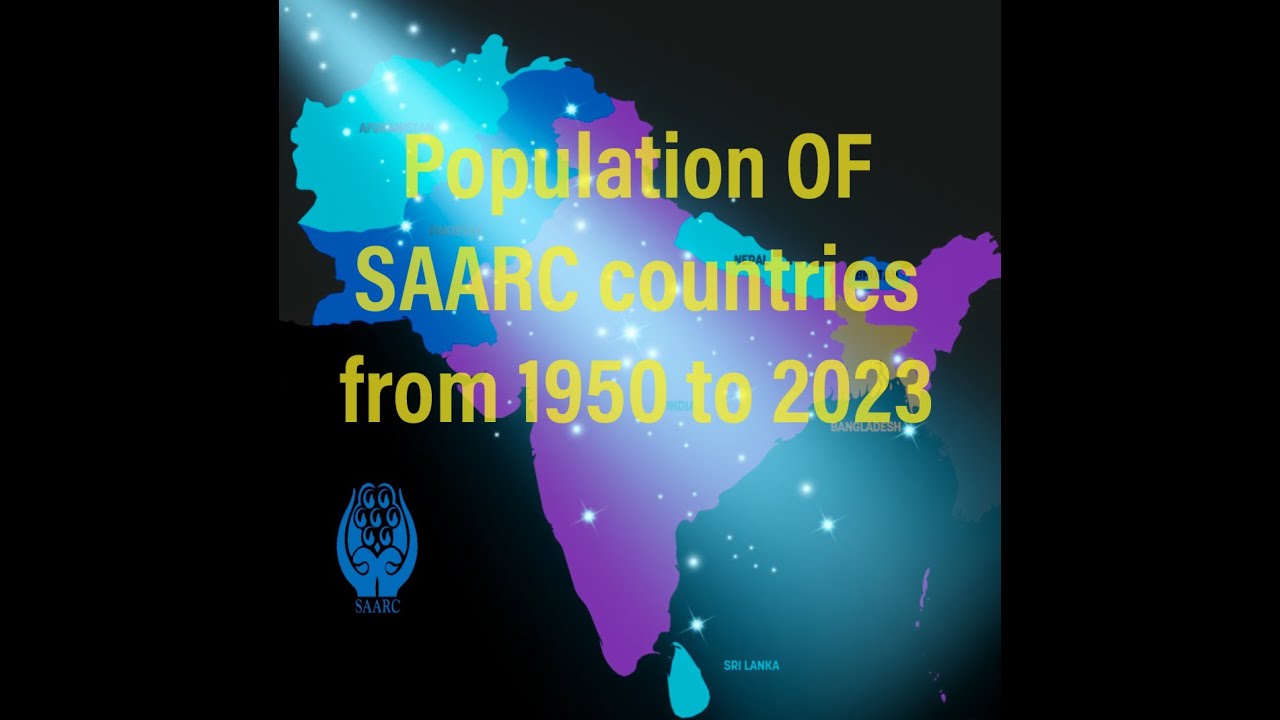 SAARC countries population from 1950 to 2023|#saarc|#southasian|# ...