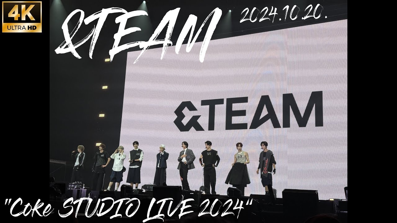【4K】&TEAM - Coke Studio Live in Japan 2024.10.20 - YouTube
