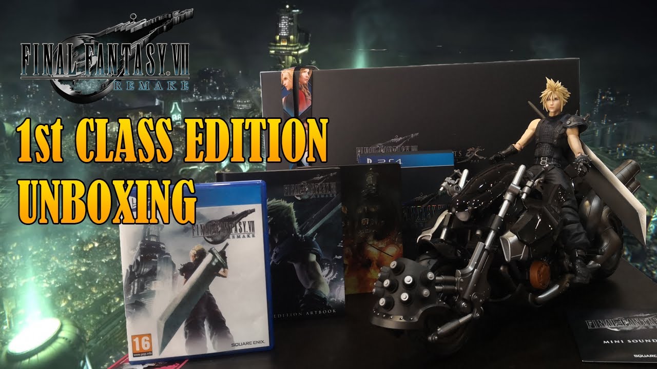 UNBOXING FINAL FANTASY VII REMAKE 1ST CLASS EDITION | Fug4ce - YouTube