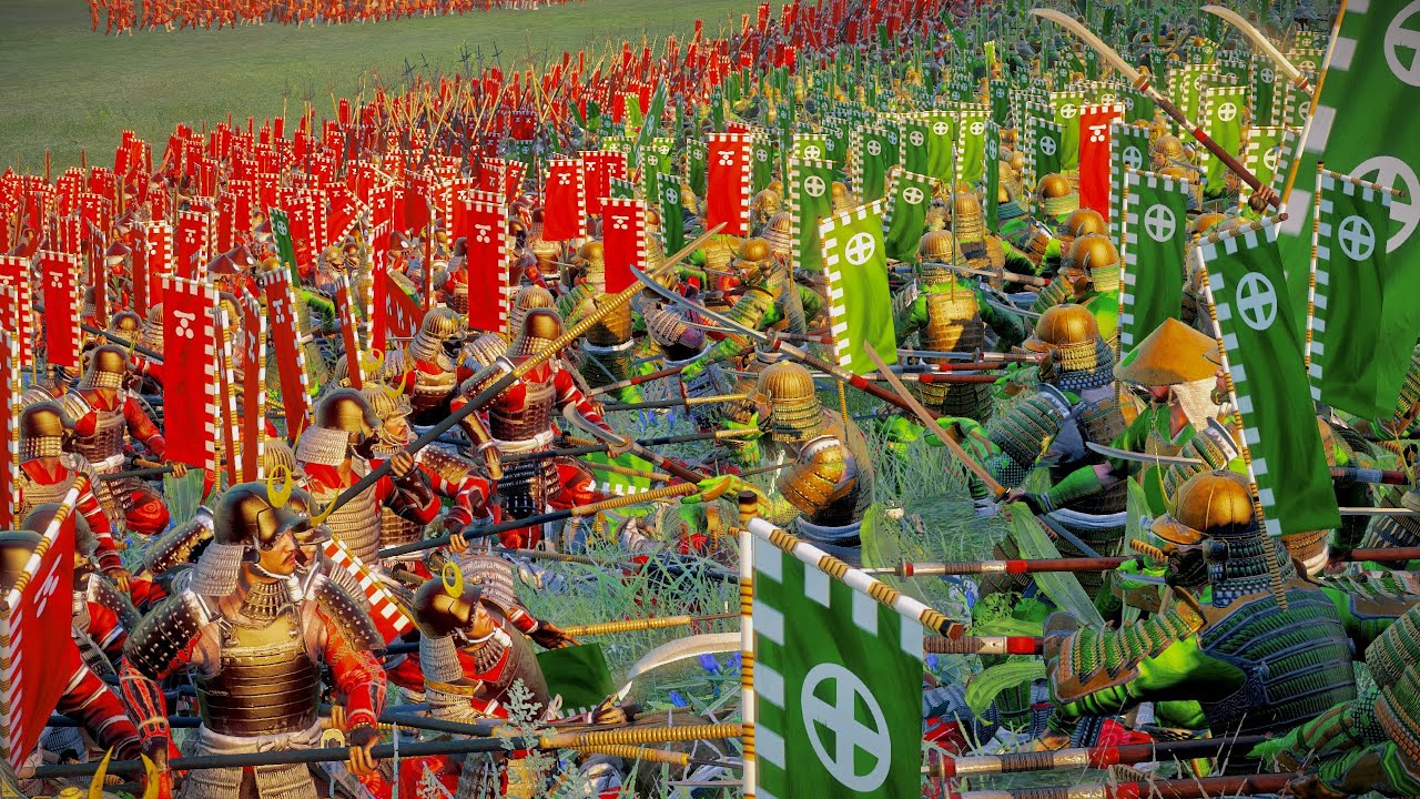 Total War : SHOGUN 2 Shimazu VS Mori & Hojo - YouTube