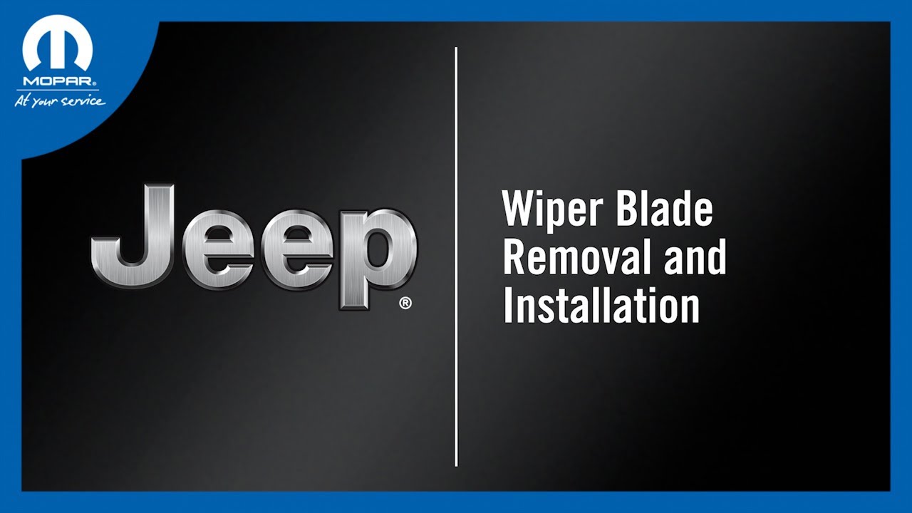 Wiper Blade Removal and Installation | How To | 2023 Jeep Grand ...