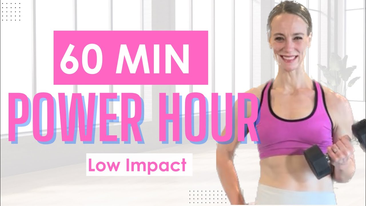 60 MIN POWER HOUR! Low Impact Circuit Training Workout // With ...