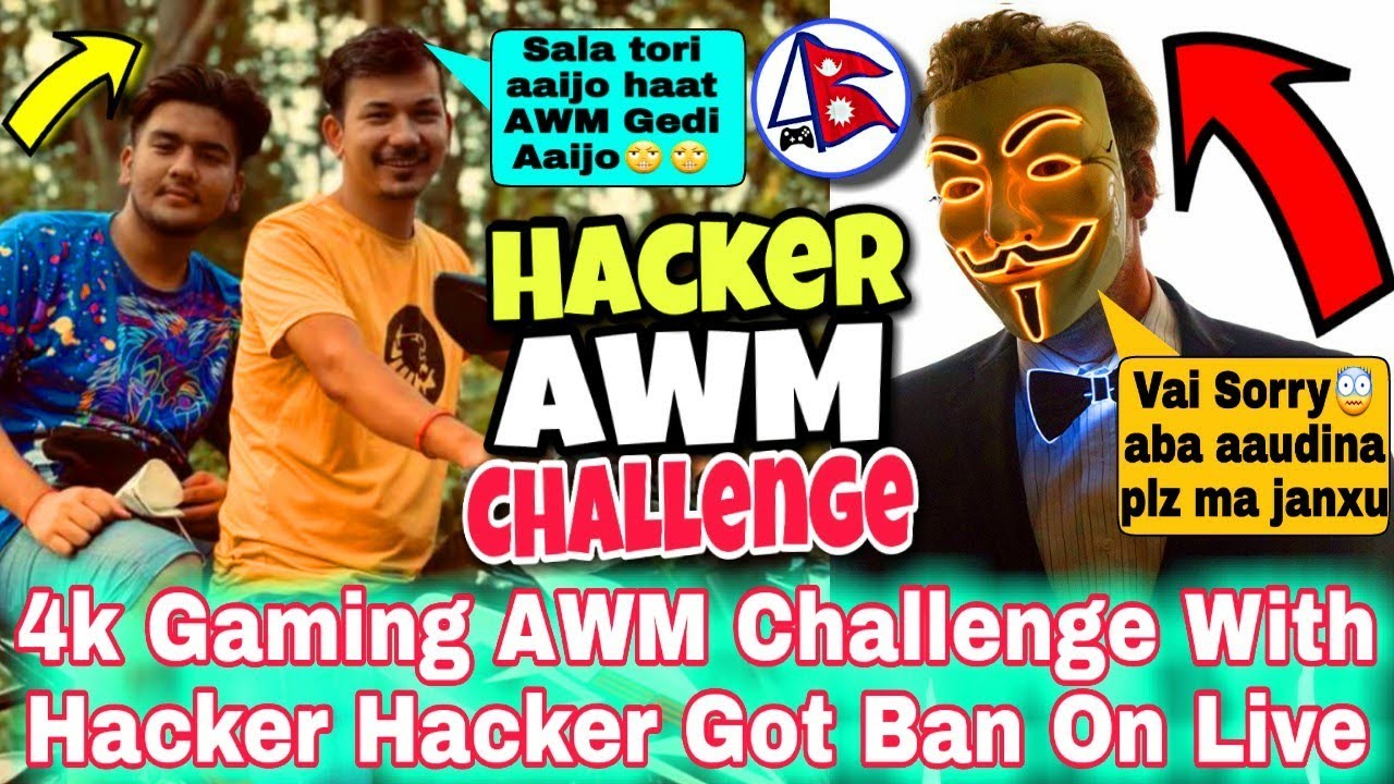 4k Gaming Awm Challenge With Hacker | Killed Hacker By Awm? | Hacker ...