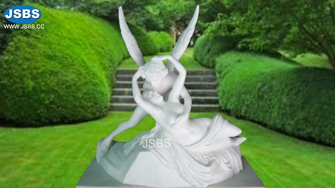 White Marble Psyche Revived by Cupid's Kiss Louvre Museum Collection ...