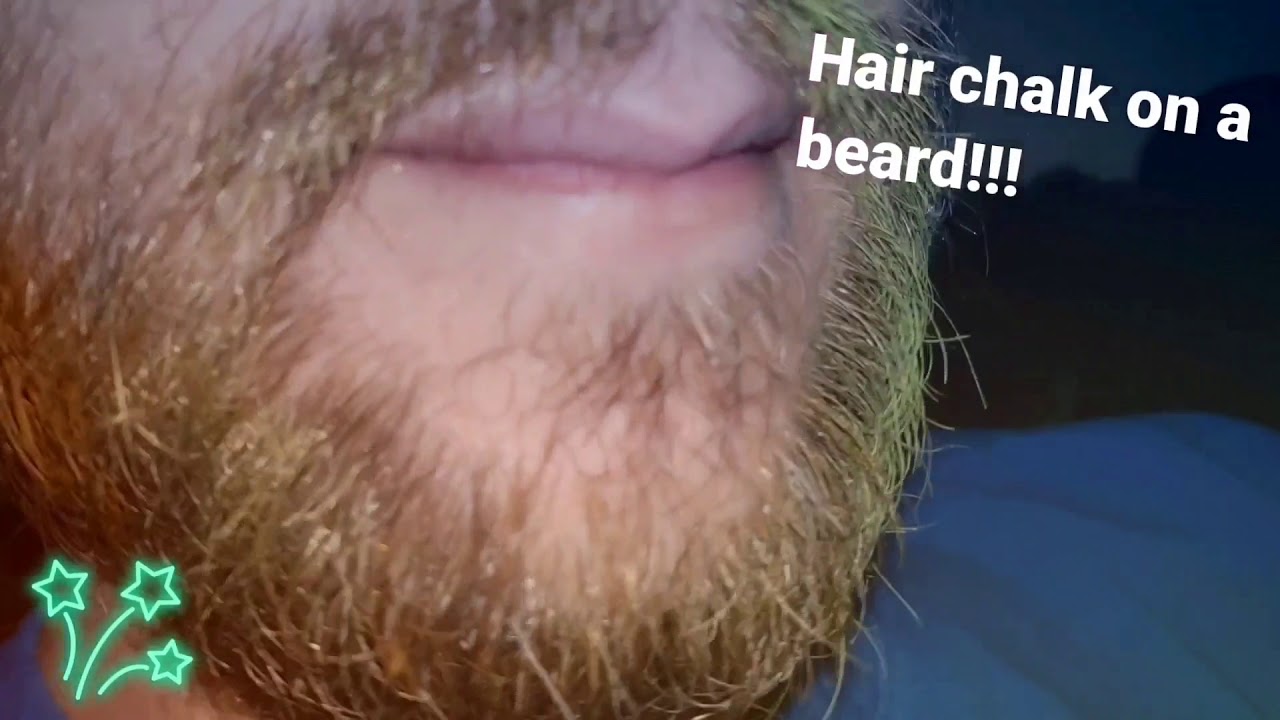 Rainbow hair chalk on a beard?!?!?! -- Zabadoo Z. - YouTube