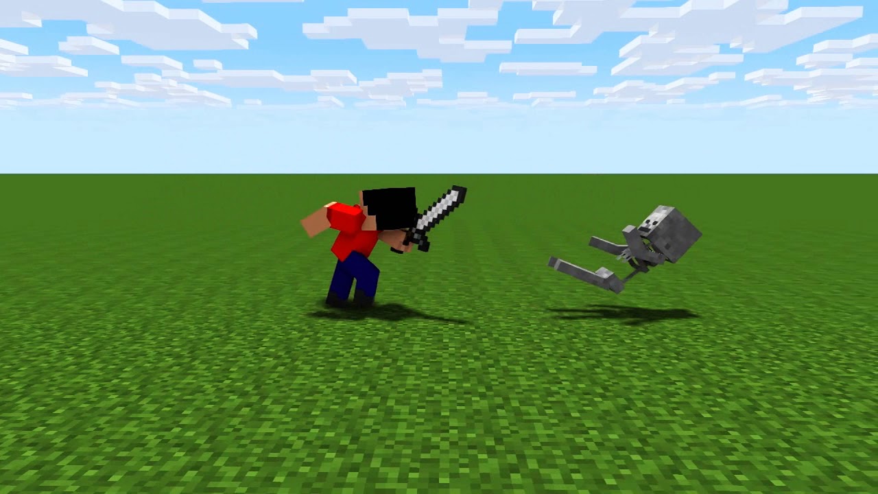 Steve vs esqueleto | Minecraft animation - YouTube