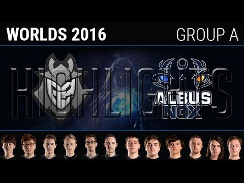G2 Esports vs Albus NoX Luna, Highlights, S6 World Championship 2016 Week 2 Group A Day 5, G2 vs ...