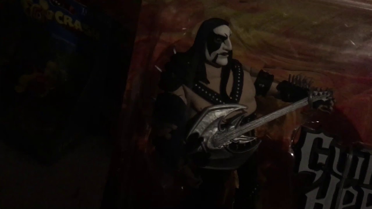 Showing off my Guitar Hero Lars Umlaut figurine (not unboxed) - YouTube
