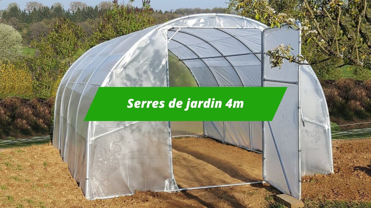 Serre de jardin largeur 4m - Serres la Française - YouTube