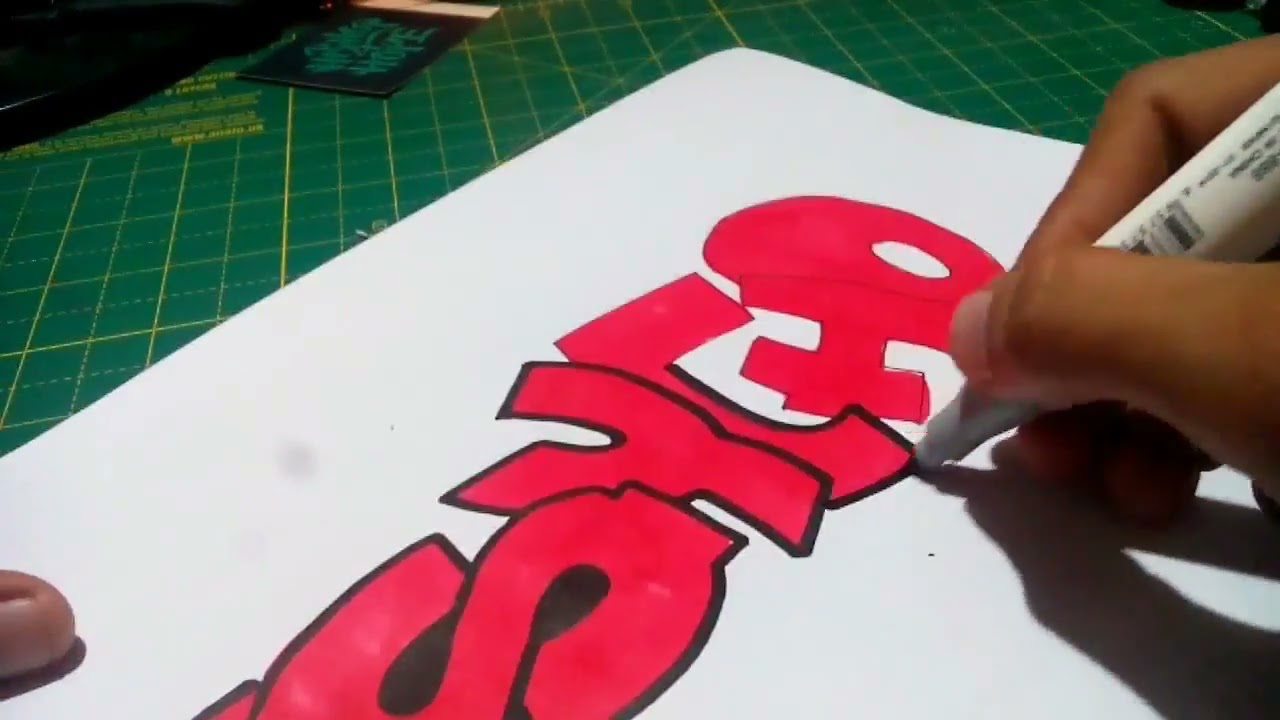 Psycho graffiti | quick graffiti time lapse - YouTube