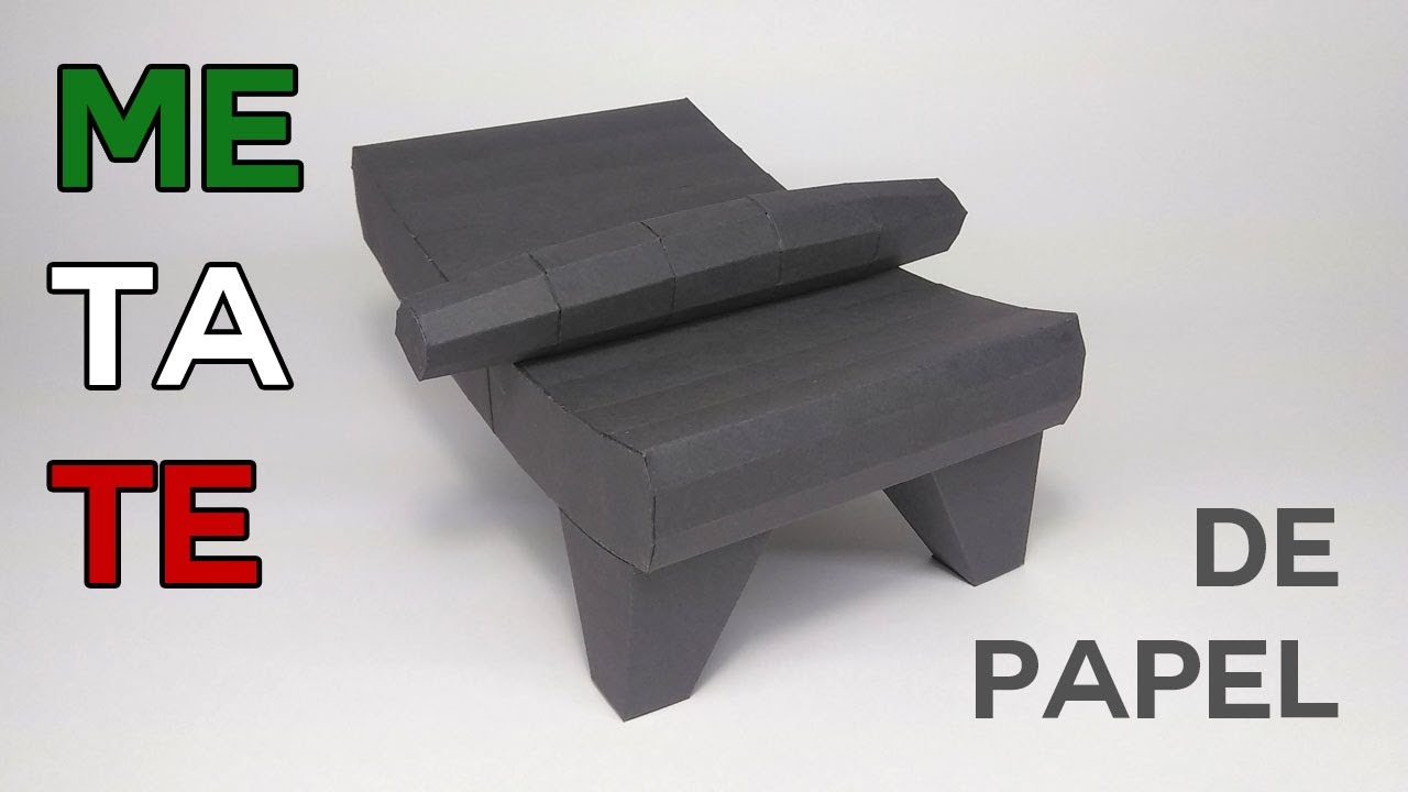 Haciendo un metate de papel - YouTube