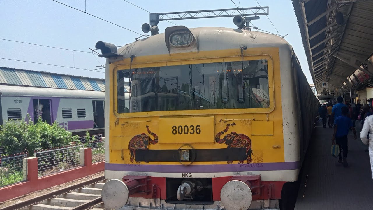Up Gede Local And A Express Train Enter Sodepur Station at Same Time at ...
