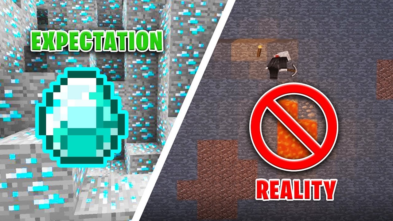 Minecraft Expectations vs Reality - YouTube
