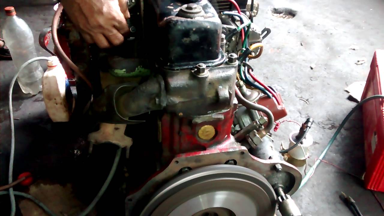 Ambassador 4cylinder petrol engine. Demo testing - YouTube