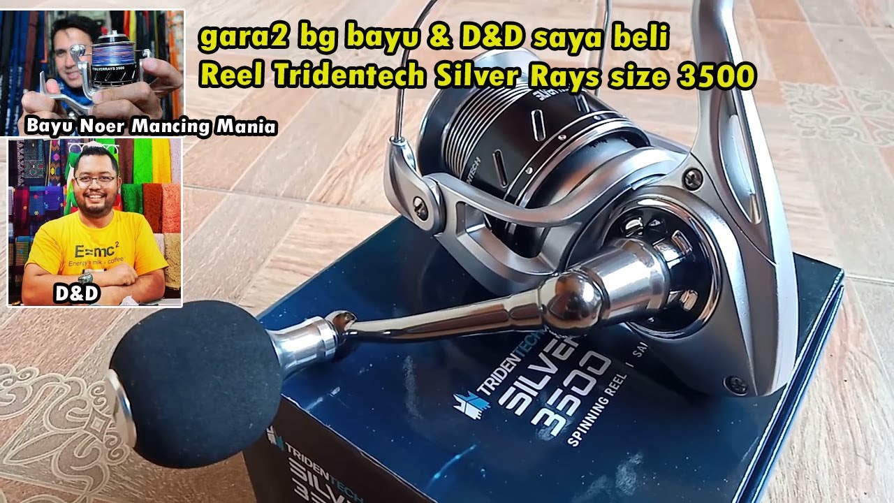 Reel Tridentech Silver Rays size 3500| Terbaik dan berkualitas diharganya - YouTube