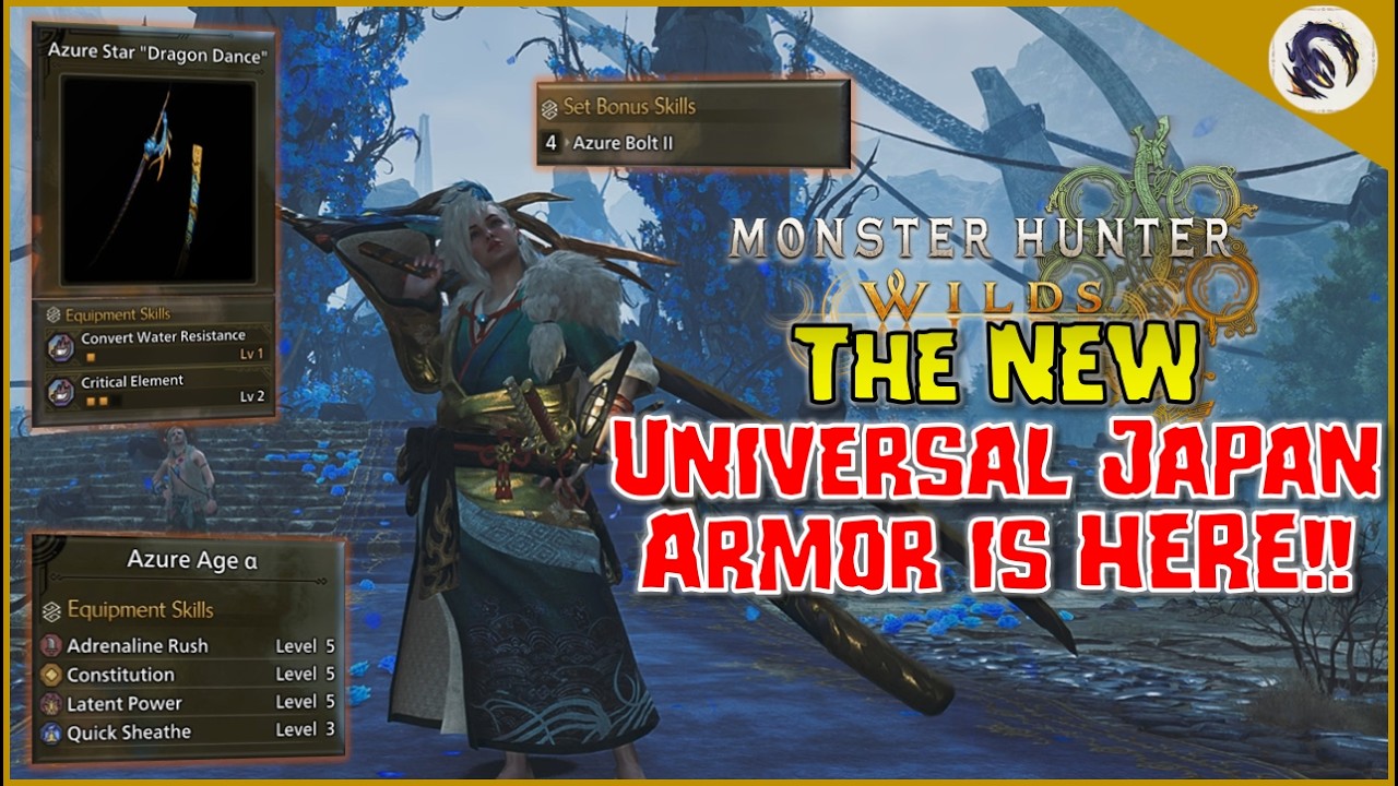 Is the *NEW* USJ Azure Age Armor Any Good?? [MH Wilds] - YouTube