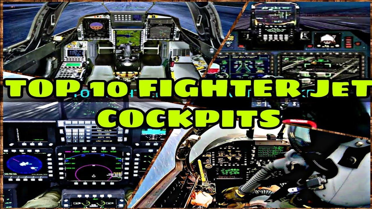 Top 10 fighter jets cockpits - YouTube