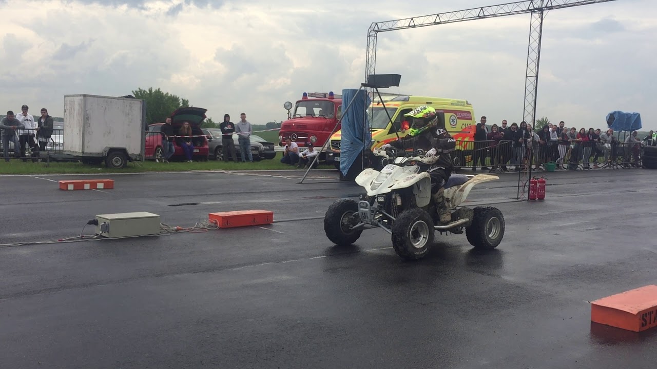 Suzuki LTZ 400 - drag race - 1/4 mile drag racing - 1/4 mile Rennen ...