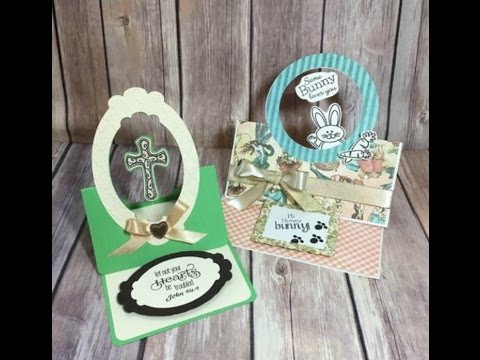 Two Die Cut Frame Easel Cards Tutorial - YouTube