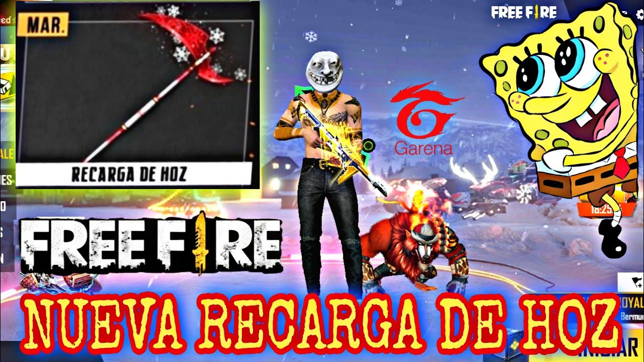 COMO FUNCIONA LA NUEVA RECARGA DE HOZ DE LA NIEVE En FREE FIRE - YouTube